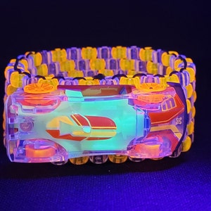 Rotating Kandi Cuff With Hot Wheel - Etsy