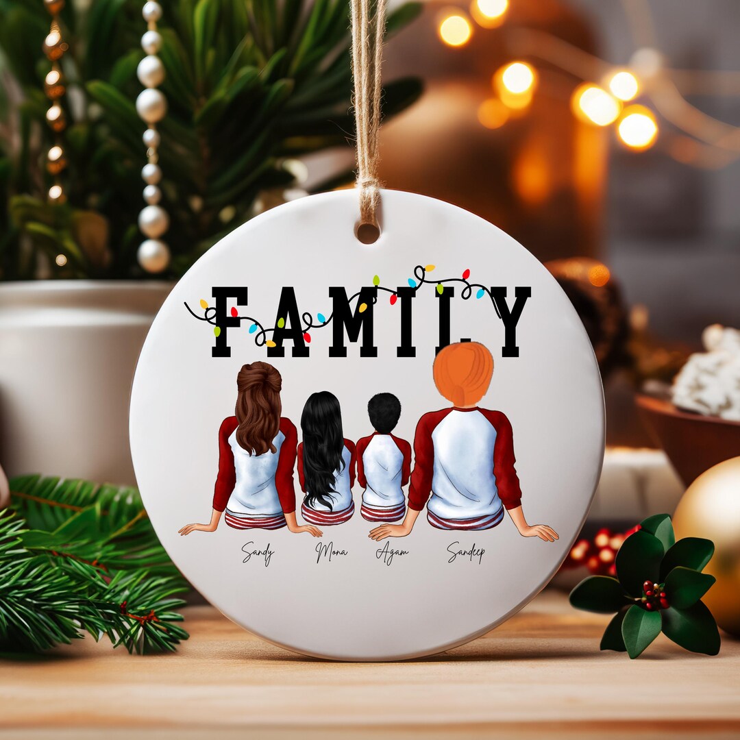 Ceramic Ornament, Punjabi Sikh Family Customizable Decoration ...