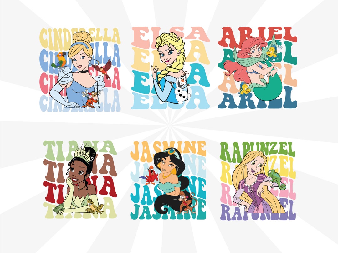 Princess Png, Bundle Princess Digital, Princess Png Bundle, Bundle ...