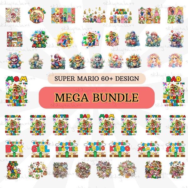 Mario Character Png - Etsy
