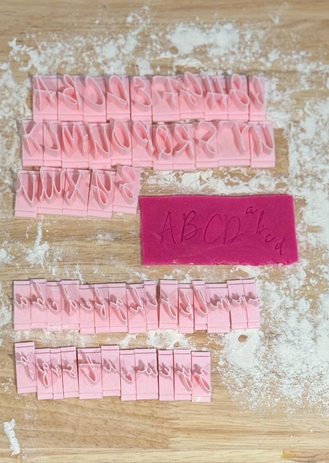 Fancy Alphabet Cookie Fondant Embosser Font Stamp Set (lowercase ...