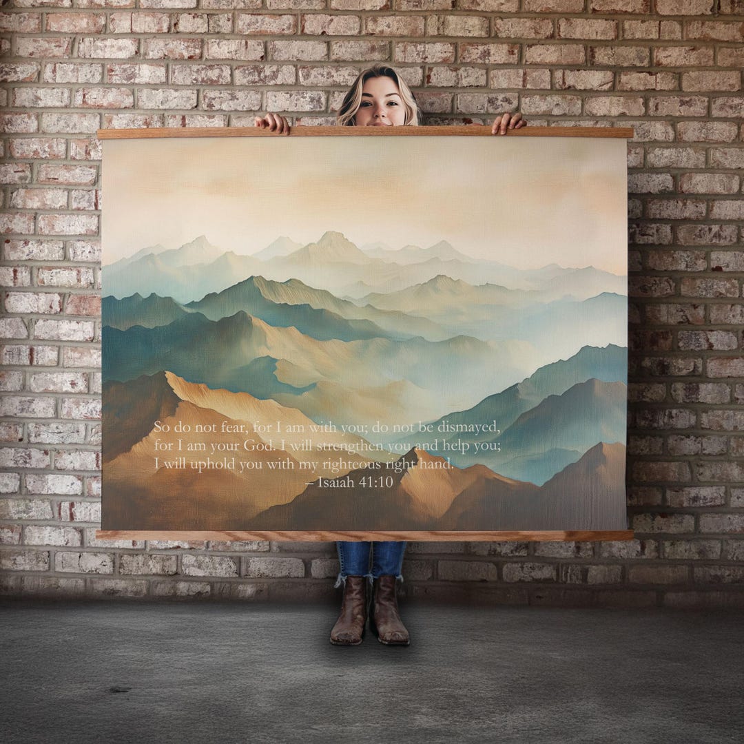 Christian Extra Large Wall Art, Bible Verse Tapestry, Do Not Fear I Am ...