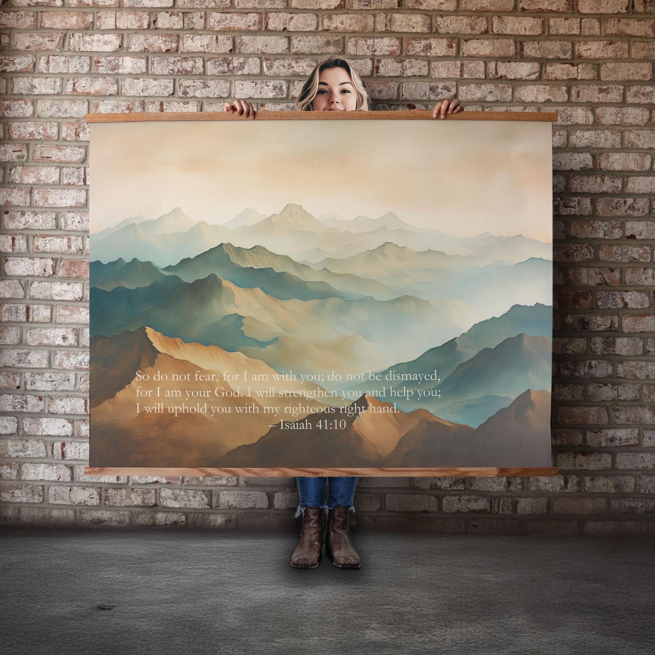 Christian Extra Large Wall Art, Bible Verse Tapestry, Do Not Fear I Am ...