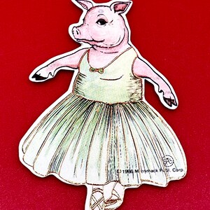 Vintage Shackman 1986 EMMA Pig Gold Stamped Die-cut Ornaments - Set of ...