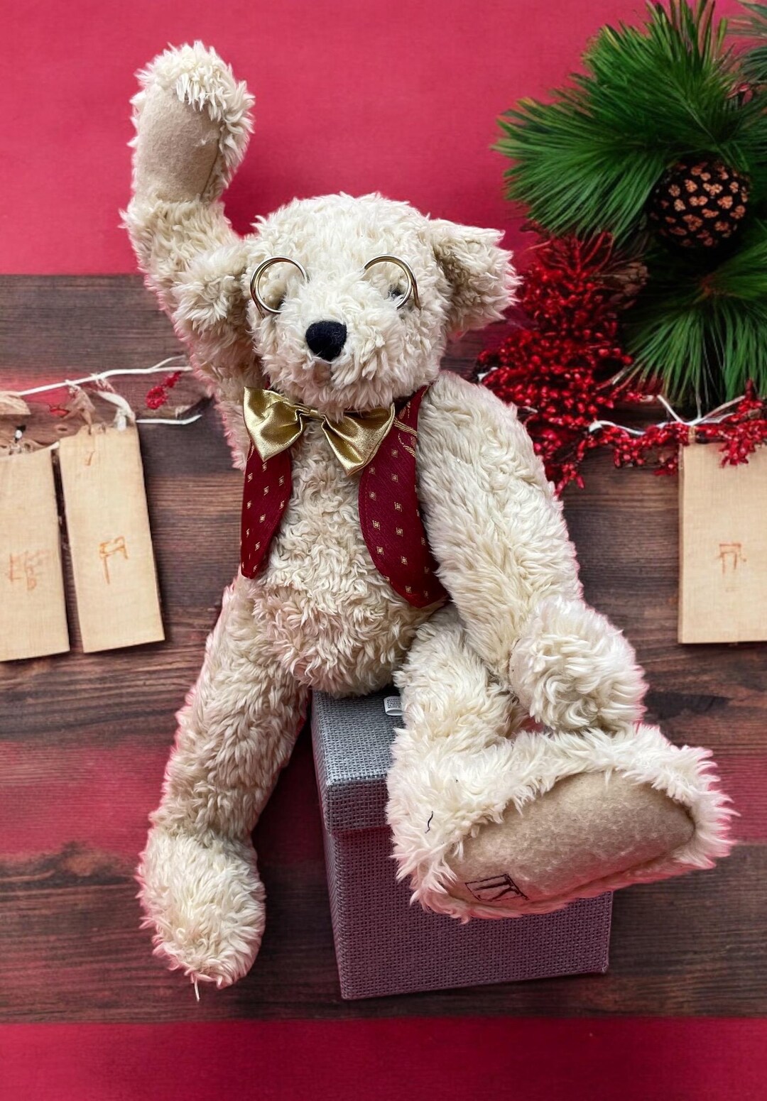 Vintage Trade Secrets “theodore the Bear” Jointed 14” Tall Bear - Etsy