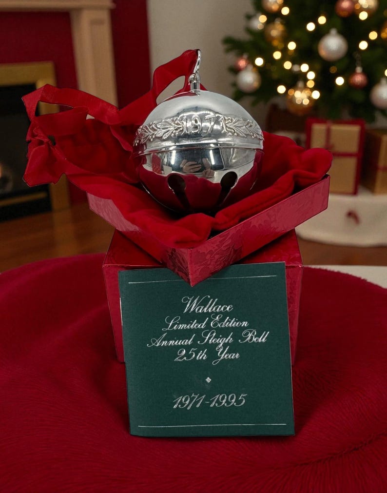 Vintage Wallace 25th Anniversary Edition 1971-95 Silver Plated Sleigh ...