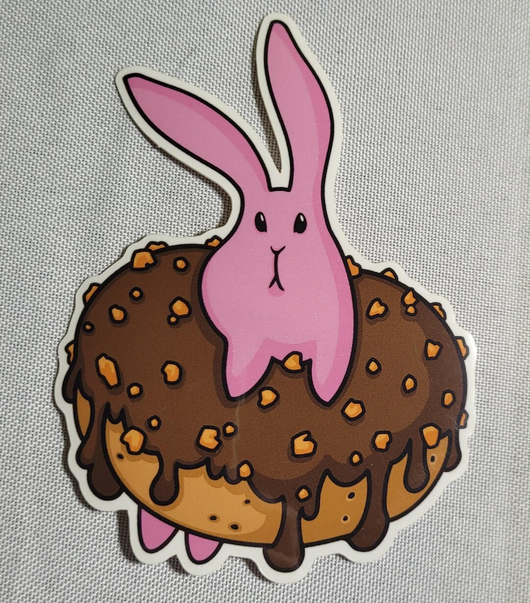 Crumb the Bunny Vinyl Sticker - Etsy