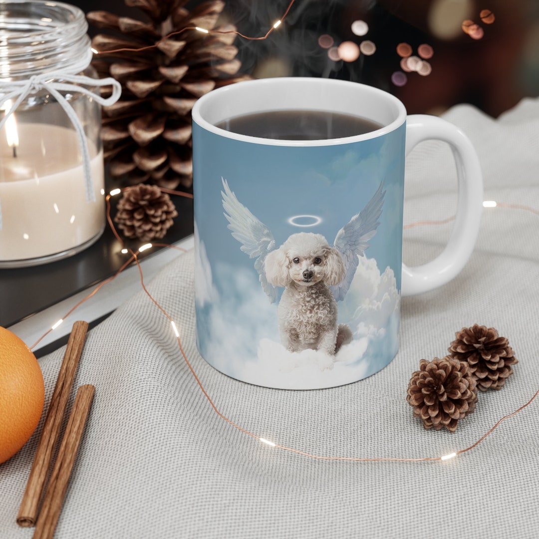 Custom Pet Memorial Mug: Angel Wings, Personalized Dog/cat Photo - Etsy