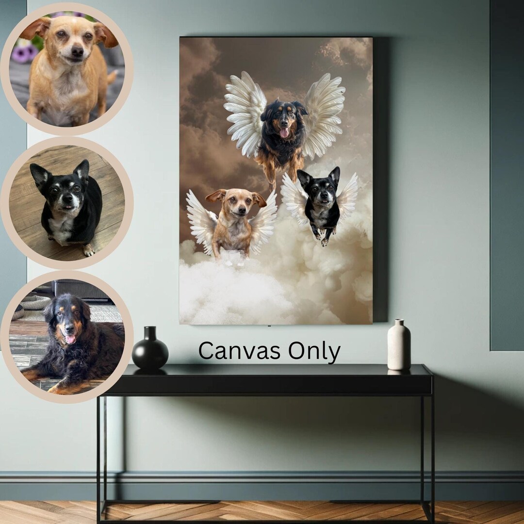 Custom Pet Loss Portrait – A Personalized Memorial for Your Dog With ...