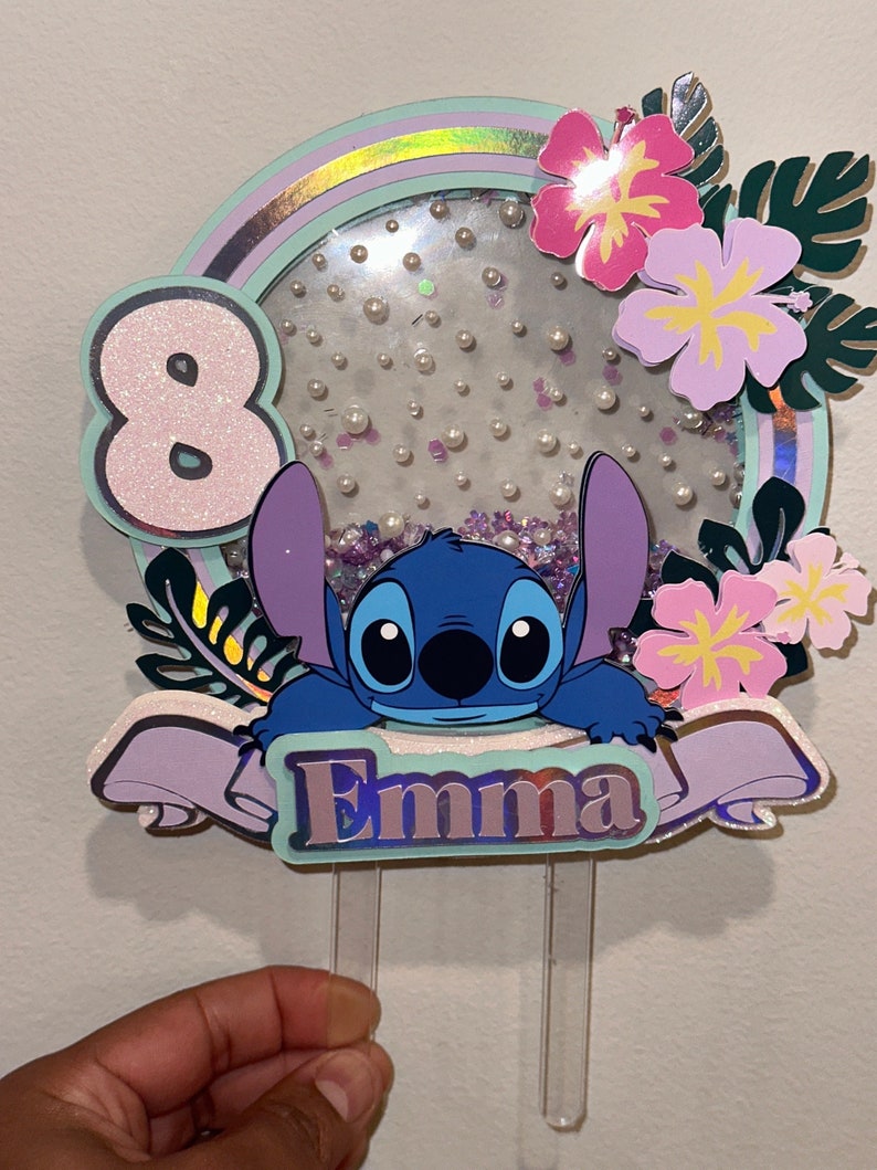 Stitch Cake Topper, Boy Birthday Party Decor, Kids Room Decor, Candy ...