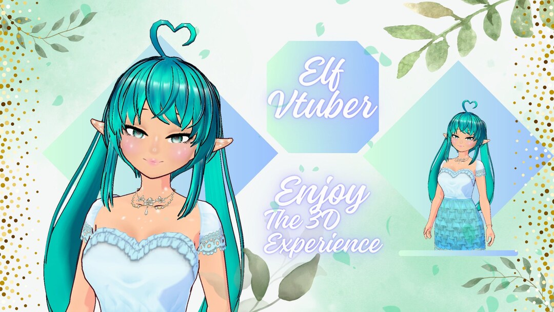 Elf 3D Vroid Avatar/model Vtuber - Etsy