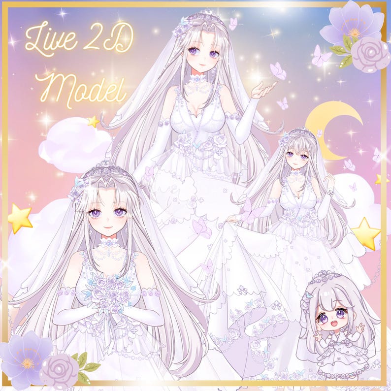 2D Live Premade Vtuber Model/fully Rigged-twitch Stream-streamer ...
