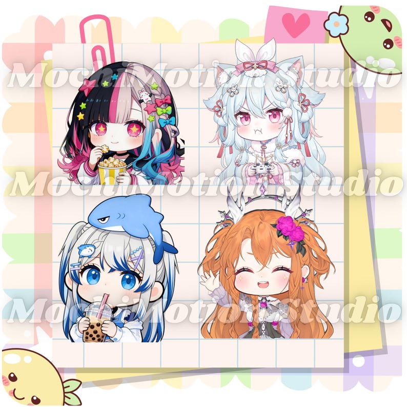 Custom Chibi Emotes, Streamer Art Commission (digital Download) - Etsy