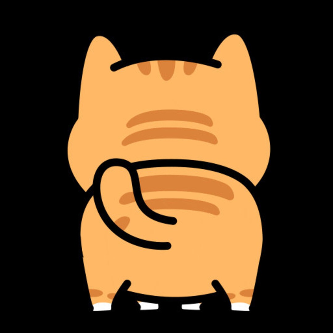 Spinning Orange Cat Animated Emote - Etsy