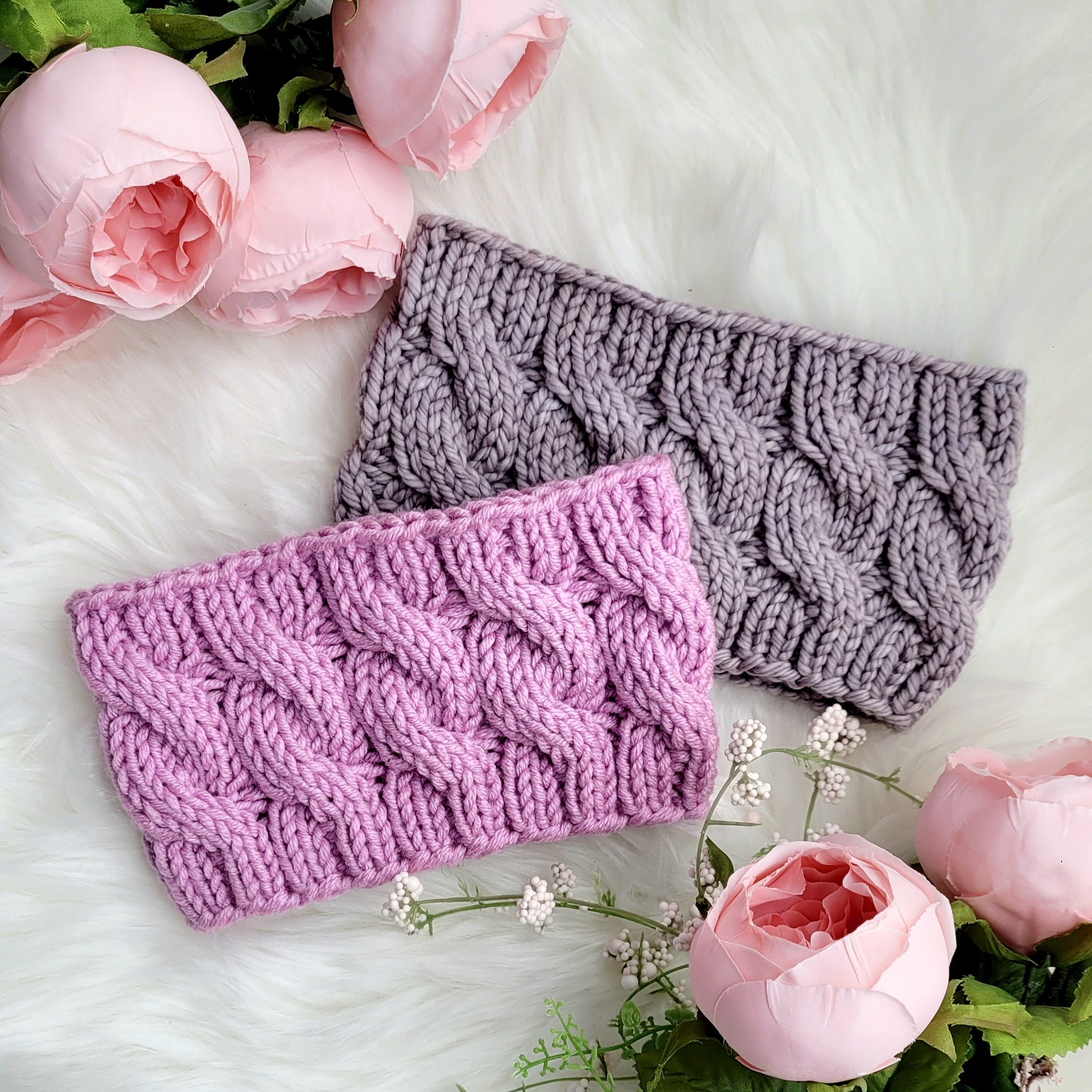 KNITTING PATTERN: Azahar Headband/beginner Cable Knitting Headband ...