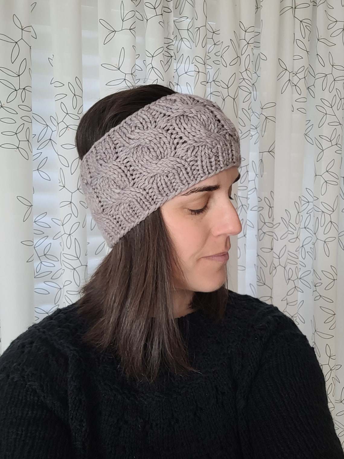 KNITTING PATTERN: Azahar Headband/beginner Cable Knitting Headband ...