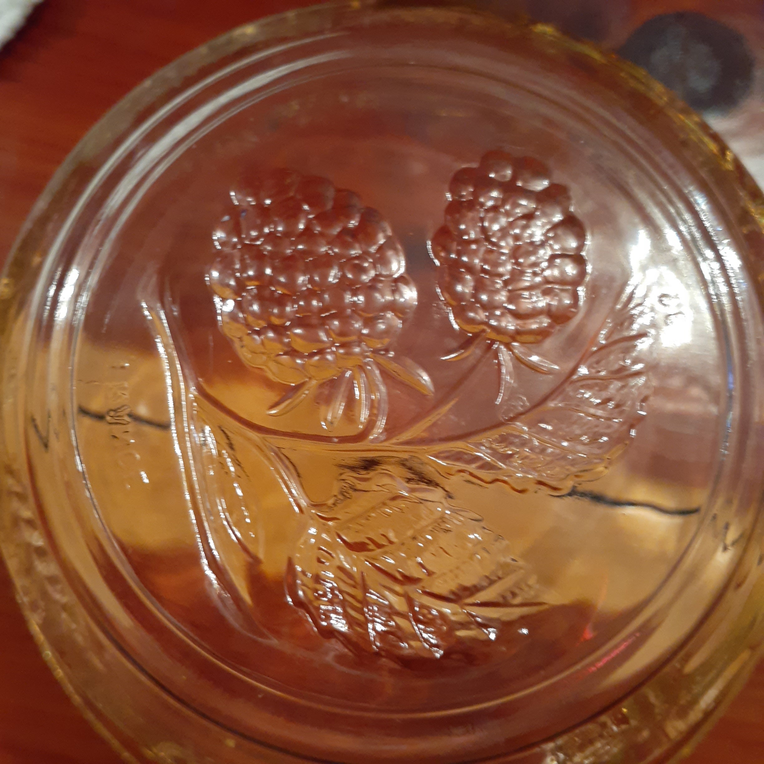 Vintage Arcopol France Clear Glass Berry Bowl With Gold Rim and ...