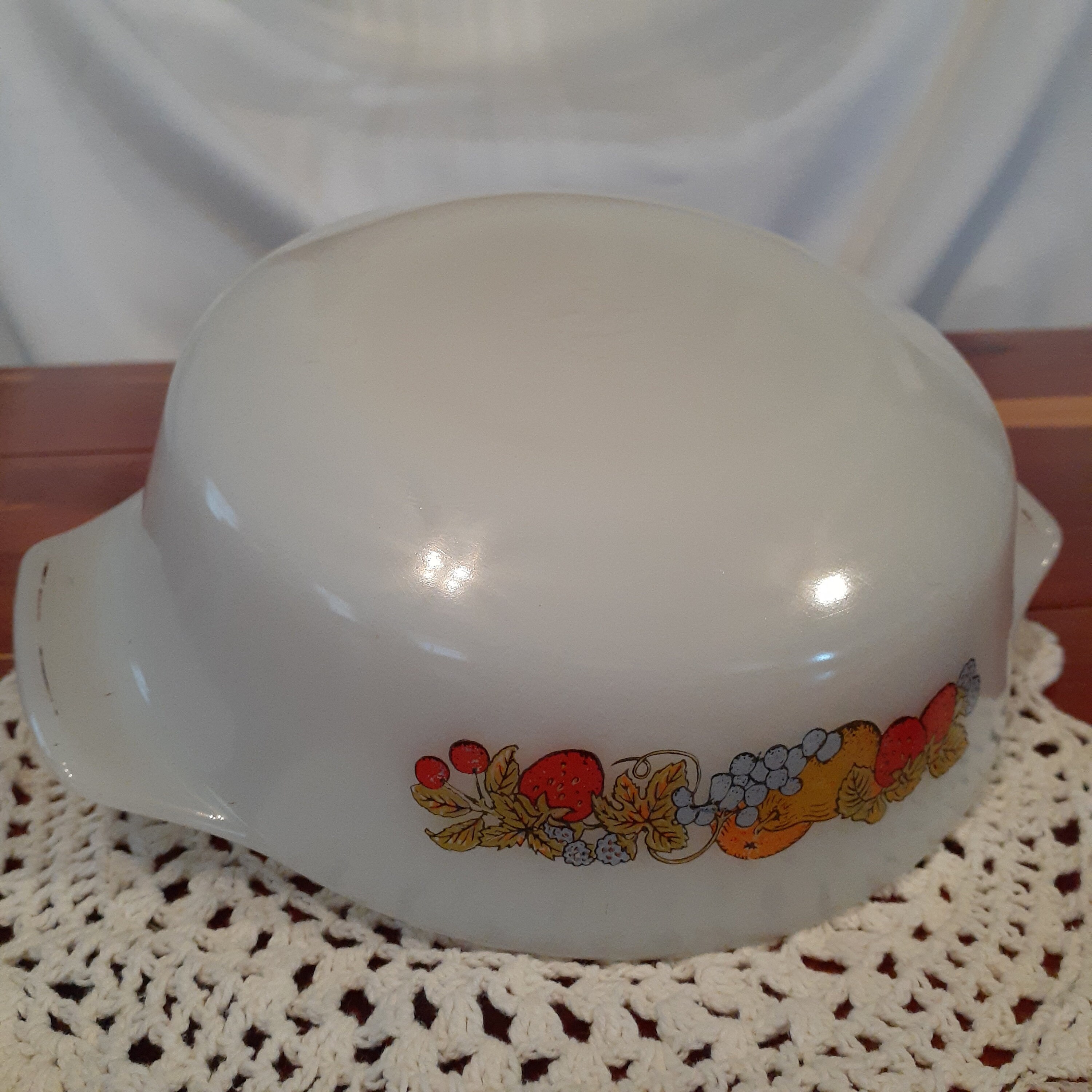1960's Vintage Fire King Fruit Nature's Bounty 436 Mixing Bowl/ovenware ...
