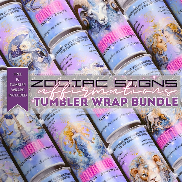 Zodiac Spray Tumbler Wrap - Etsy