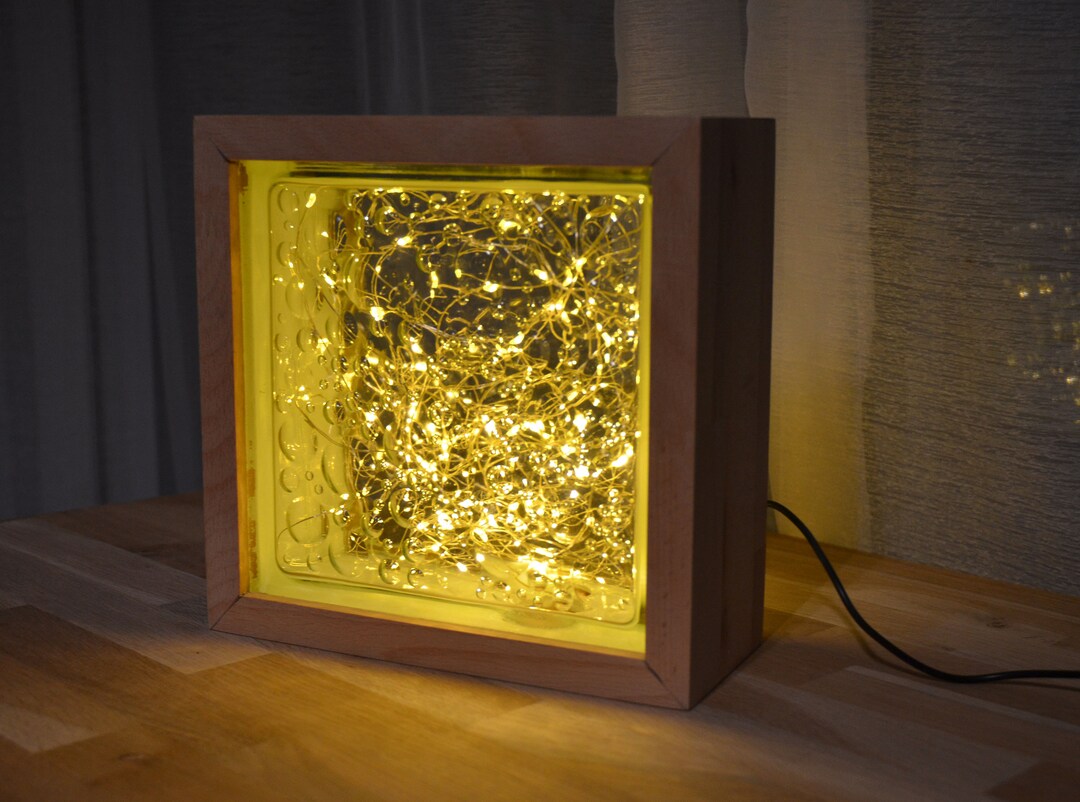 Handmade Wooden Mood Lamp I Garland Accent Lamp for the Living Room - Etsy