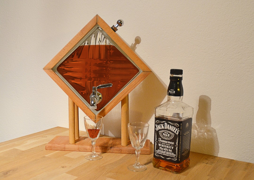 Decorative Wooden Carboy Bottle Dispenser for Alcohol and Handmade ...