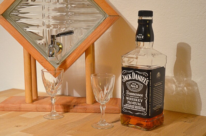 Decorative Wooden Carboy Bottle Dispenser for Alcohol and Handmade ...