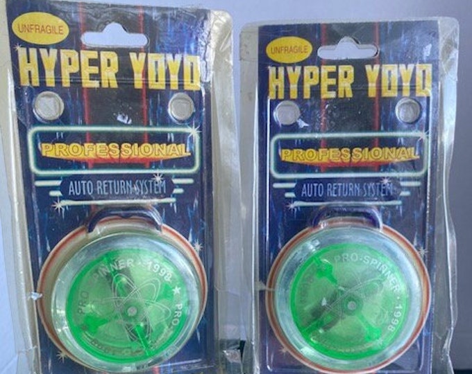 Two Hyper Yoyo Pro Spinner 1998 -green - Professional - Lot of 2 - Etsy