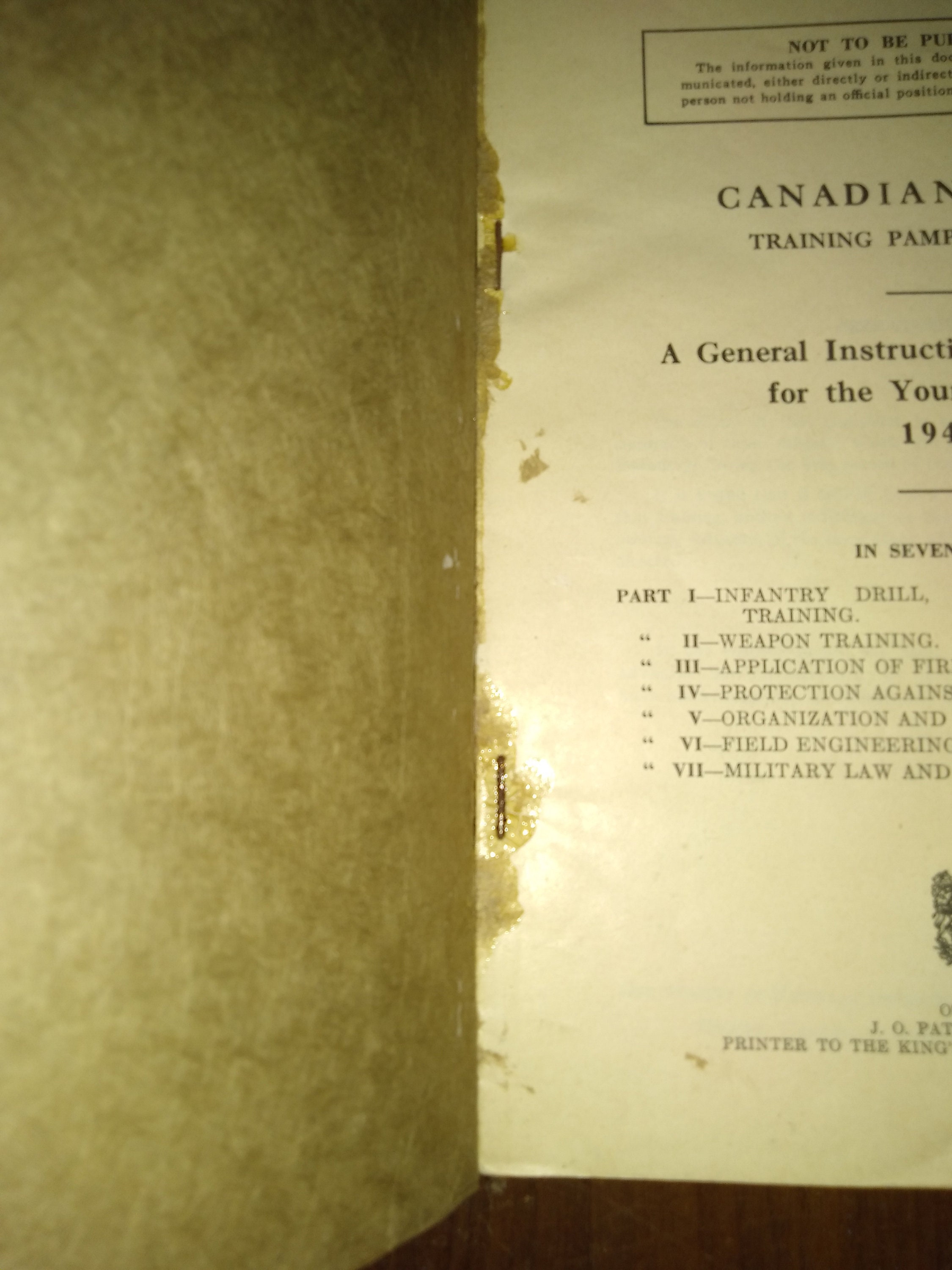 Canadian Army Manual 1956 & Army Training Pamphlet 1940 - Etsy