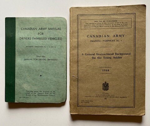 Canadian Army Manual 1956 & Army Training Pamphlet 1940 - Etsy