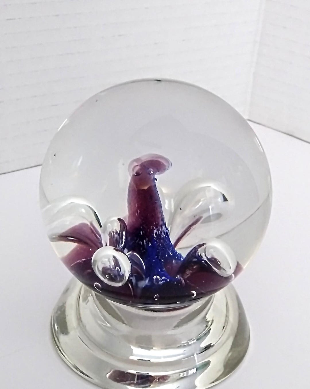 Vintage Caithness Scotland Moonflower Paperweight - Etsy