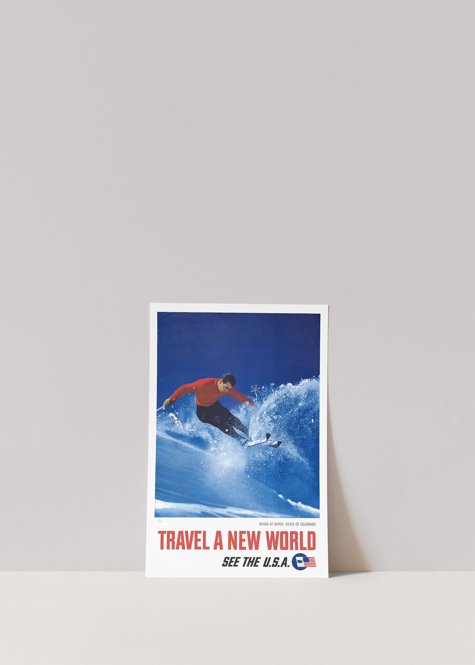 Aspen Vintage Poster, Vintage Travel Poster, Skiing Poster - Etsy