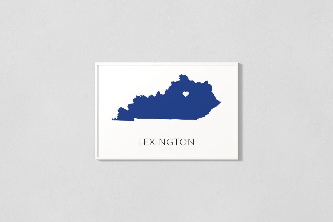 Lexington Kentucky Map Print - Etsy