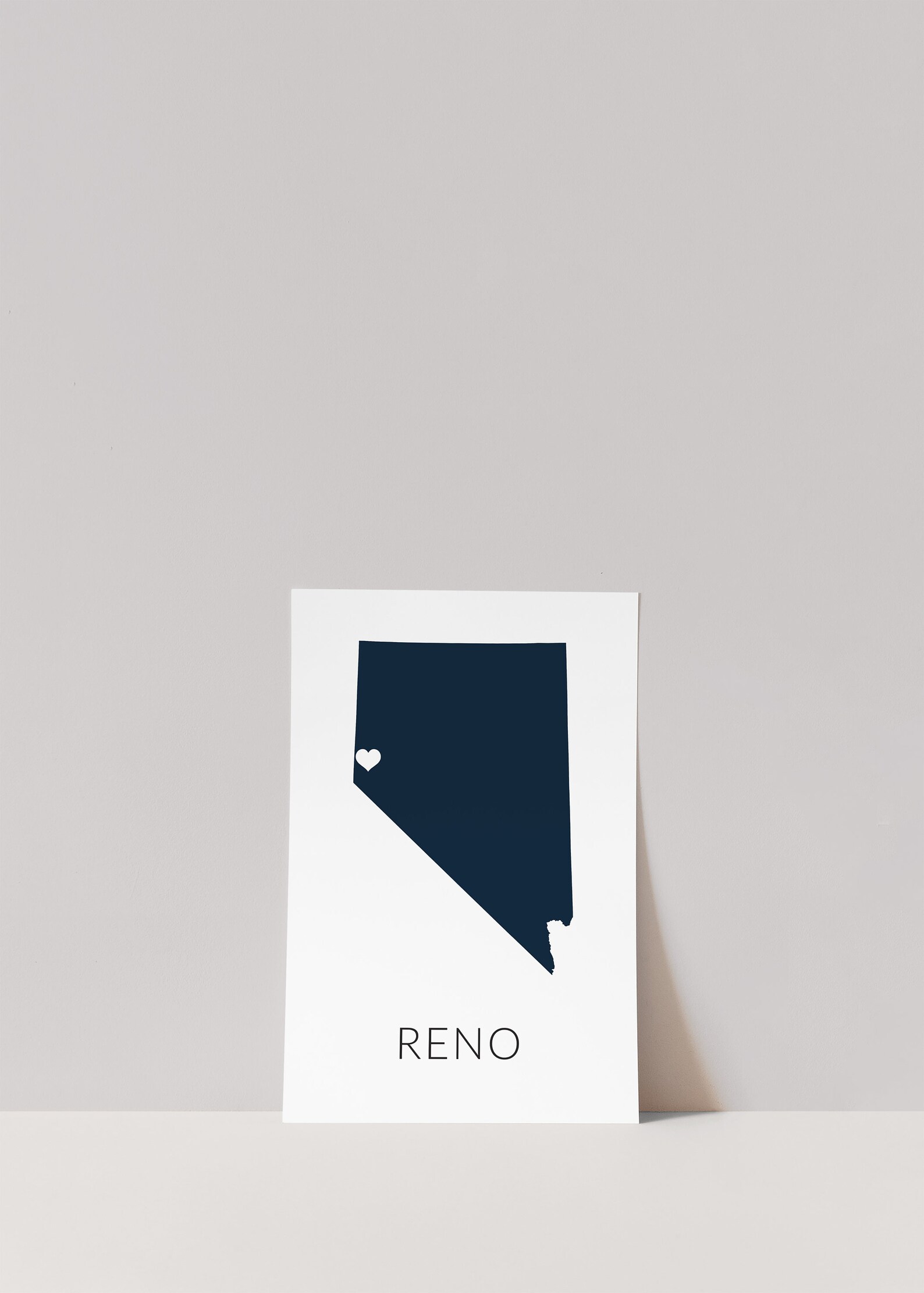 Reno Nevada Map Print - Etsy