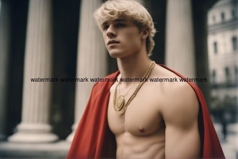 Photo Print Handsome Shirtless Roman God Gay Interest - Etsy