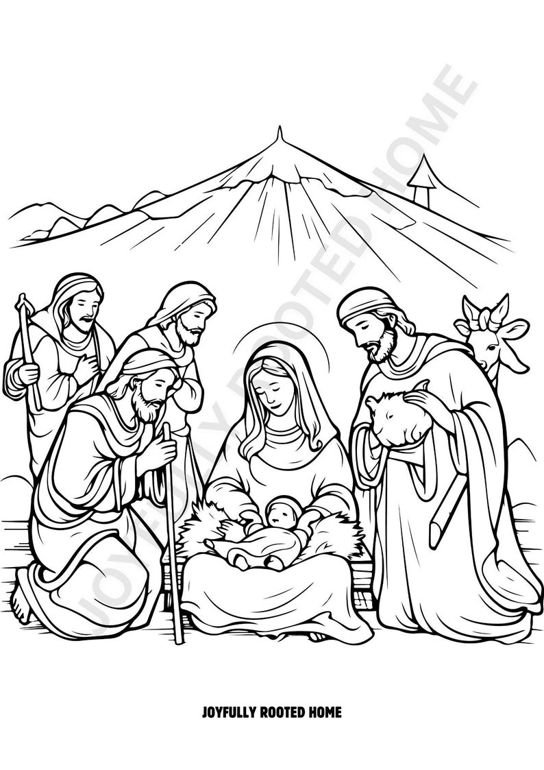 Advent Coloring Book for Kids | Christian Christmas Coloring Pages ...