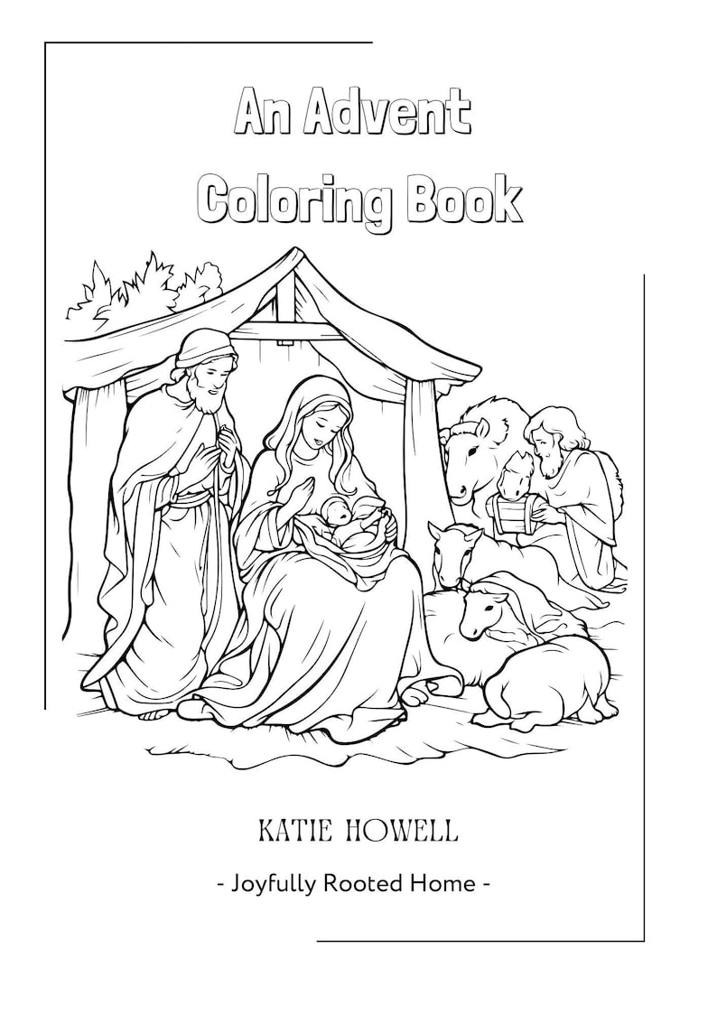 Advent Coloring Book for Kids | Christian Christmas Coloring Pages ...