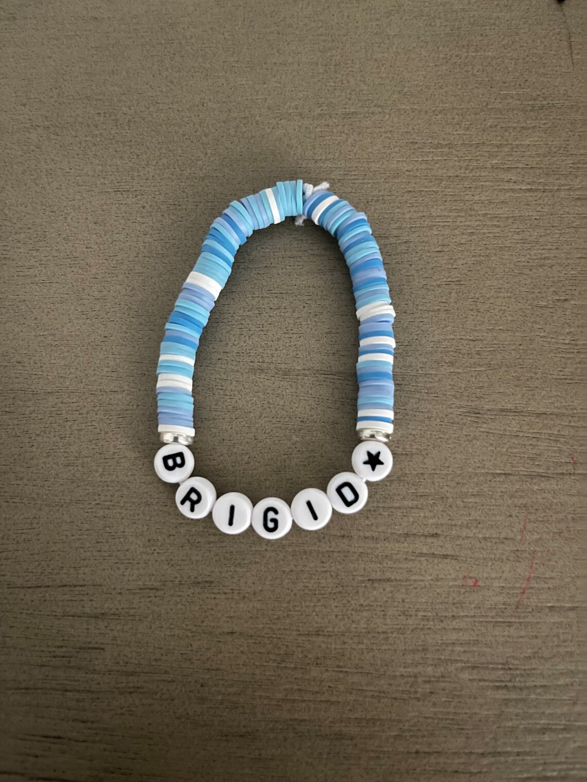 Custom Word(s) Clay Bead Bracelet - Etsy
