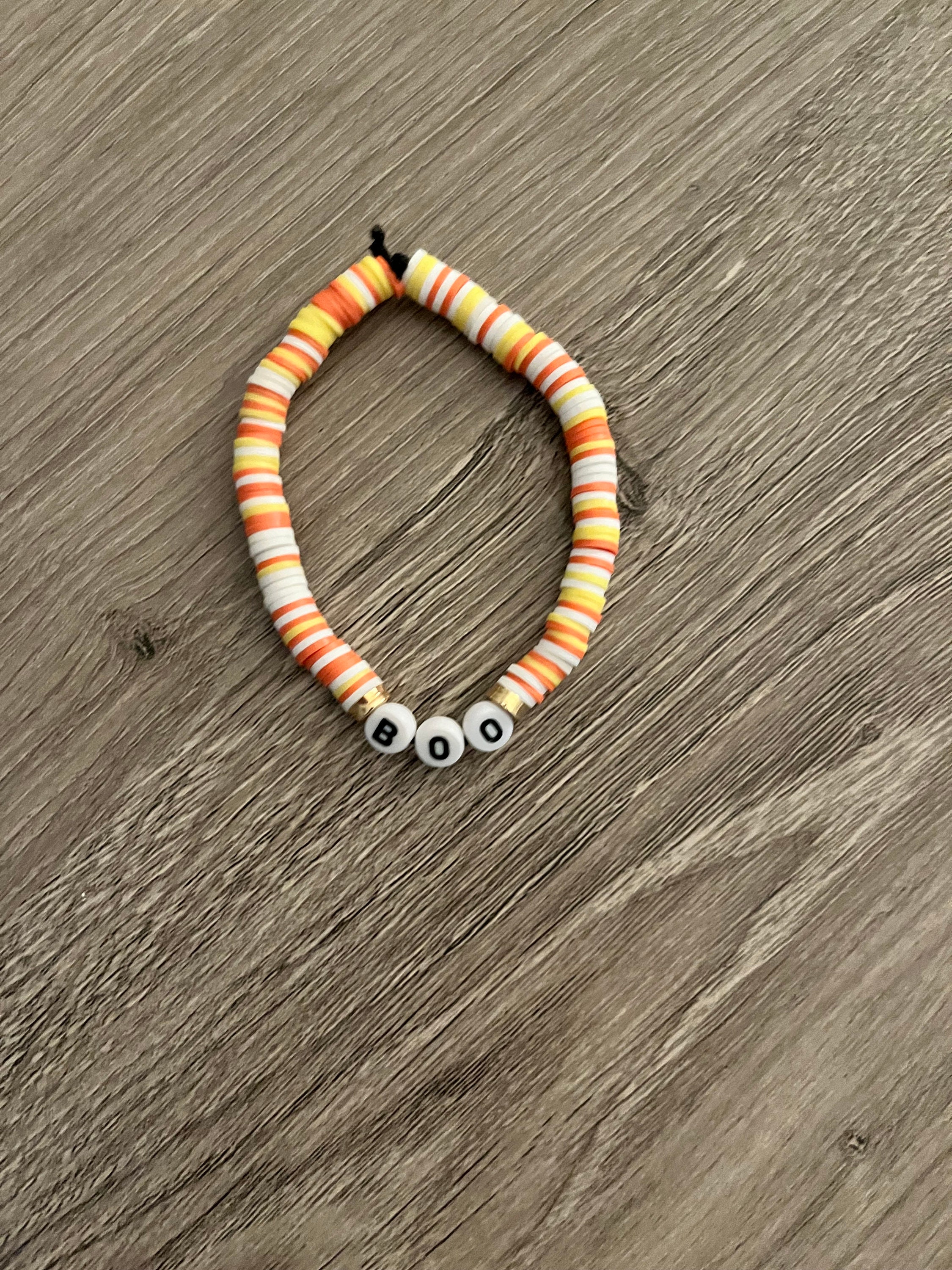 Custom Word(s) Clay Bead Bracelet - Etsy