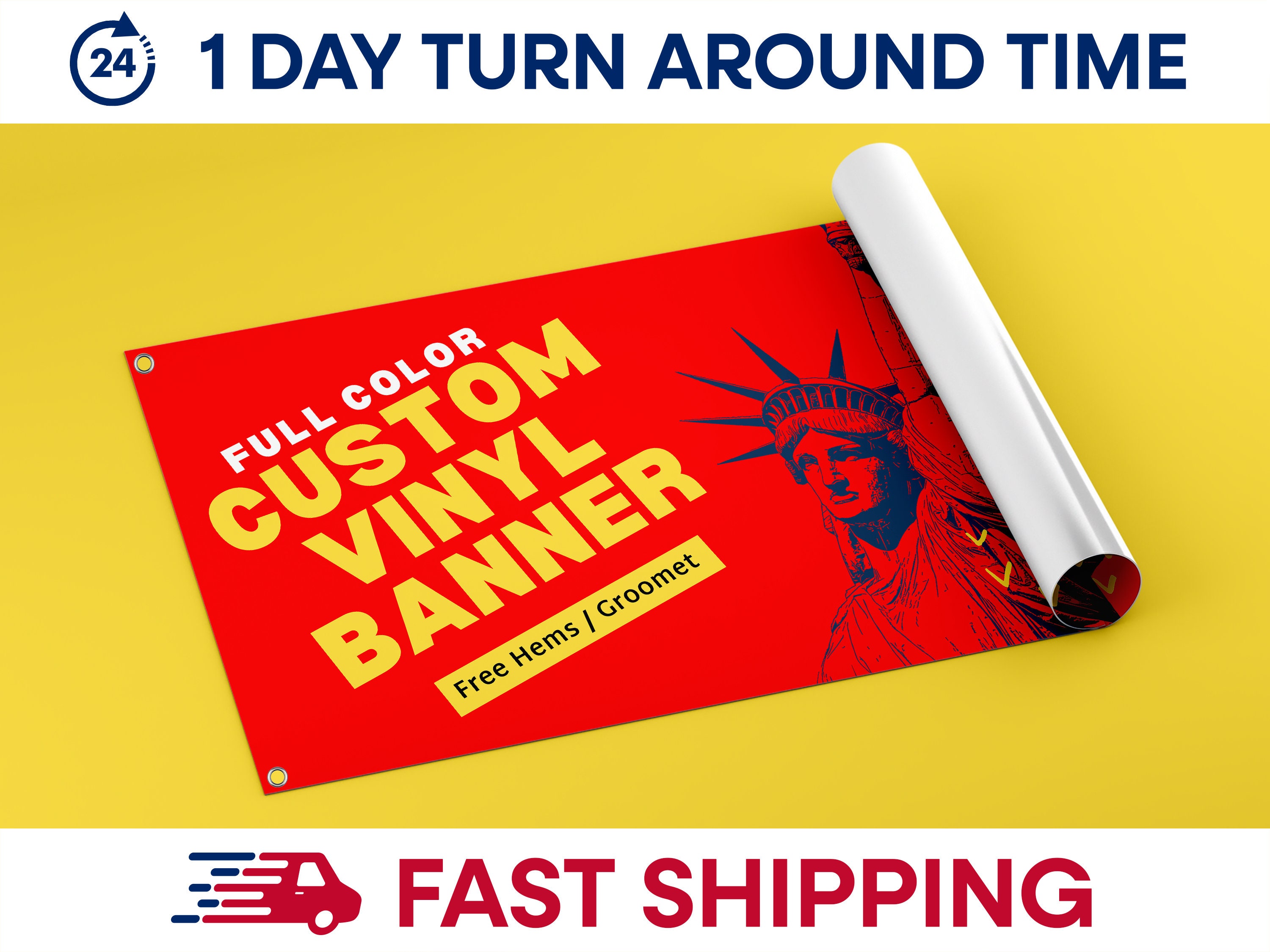 Full Color Custom Vinyl Banners, Custom Size Vinyl Banner, Custom Vinyl ...