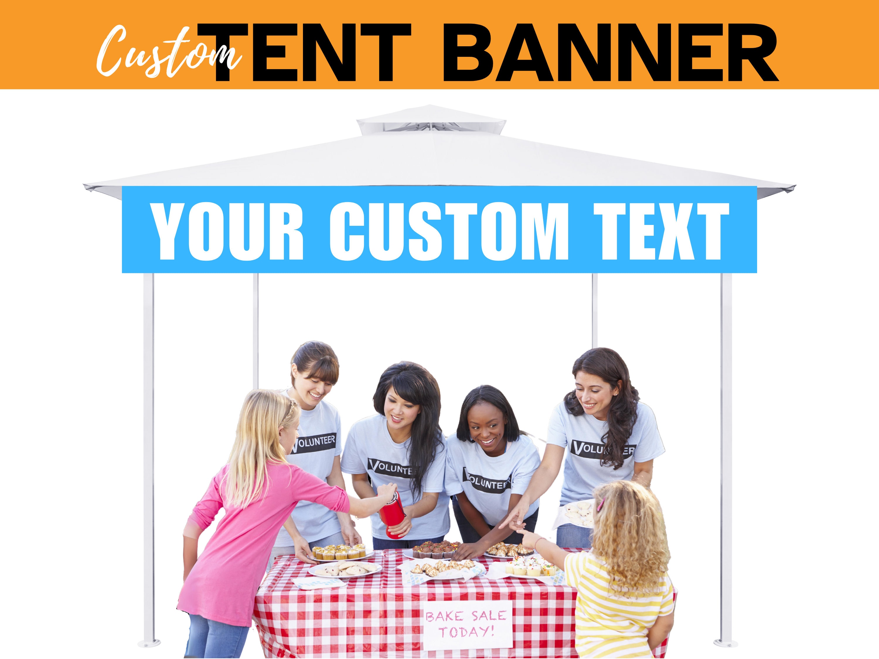 Custom Tent Banner, Trade Show, Functions, Festivals, Event, Canopy ...