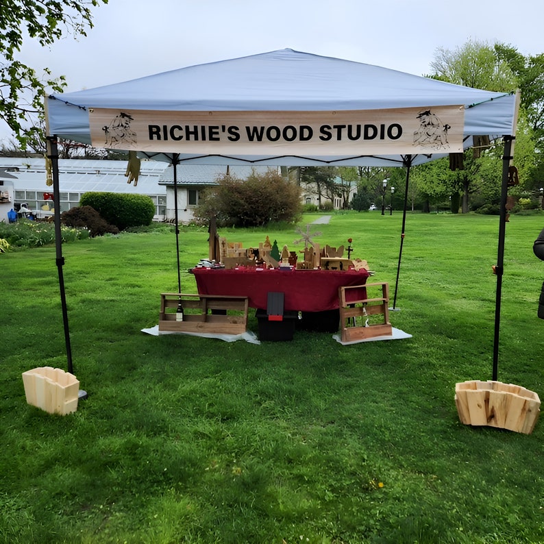 Personalized Canopy Vinyl Banner for Your Business - Tent Banner ...