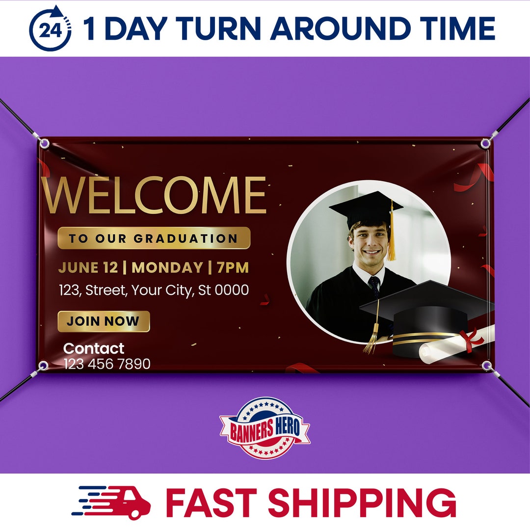 Graduation Banners, College Banners, Congratulations Banners, Custom ...