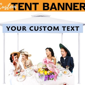 Custom Tent Banner, Trade Show, Functions, Festivals, Event, Canopy ...