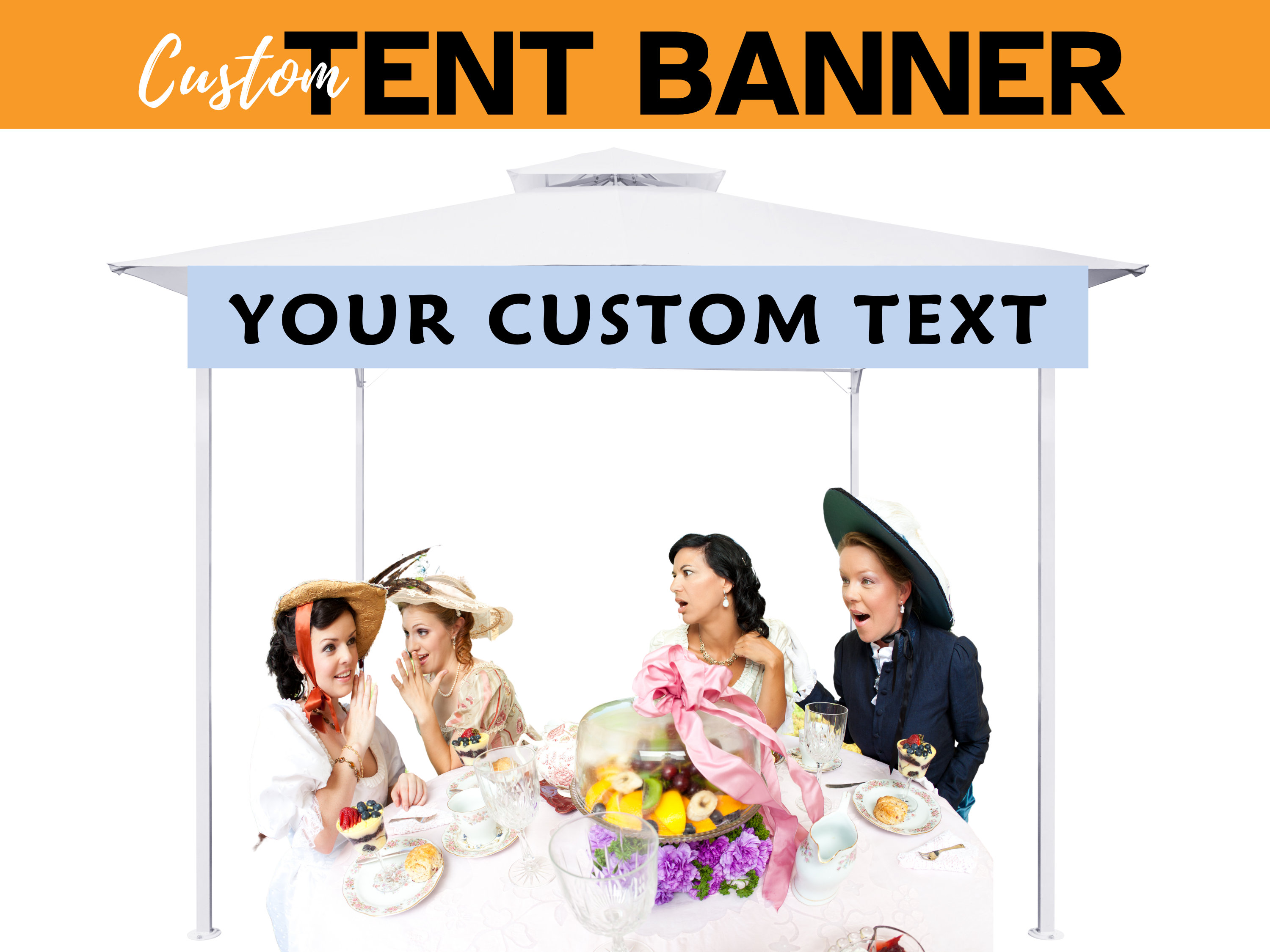 Custom Tent Banner, Trade Show, Functions, Festivals, Event, Canopy ...