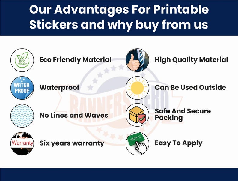 Custom Large Vinyl Stickers - Personalized Logo Decals - Waterproof and ...