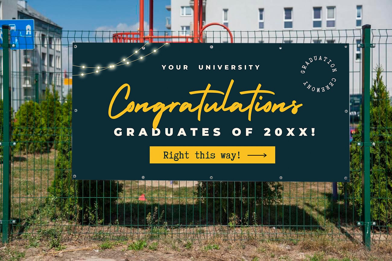 Graduation Banners, College Banners, Congratulations Banners, Custom ...