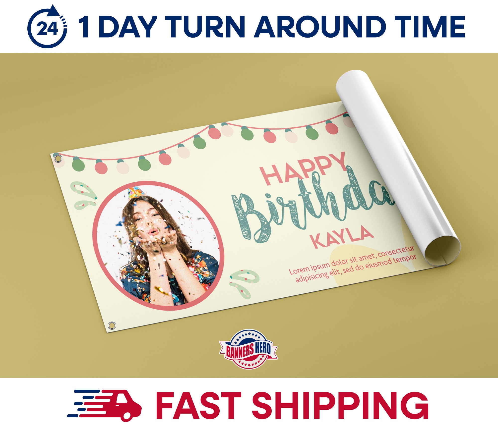 Premium Quality Birthday Banner, Birthday Banners, Banner With Picture ...
