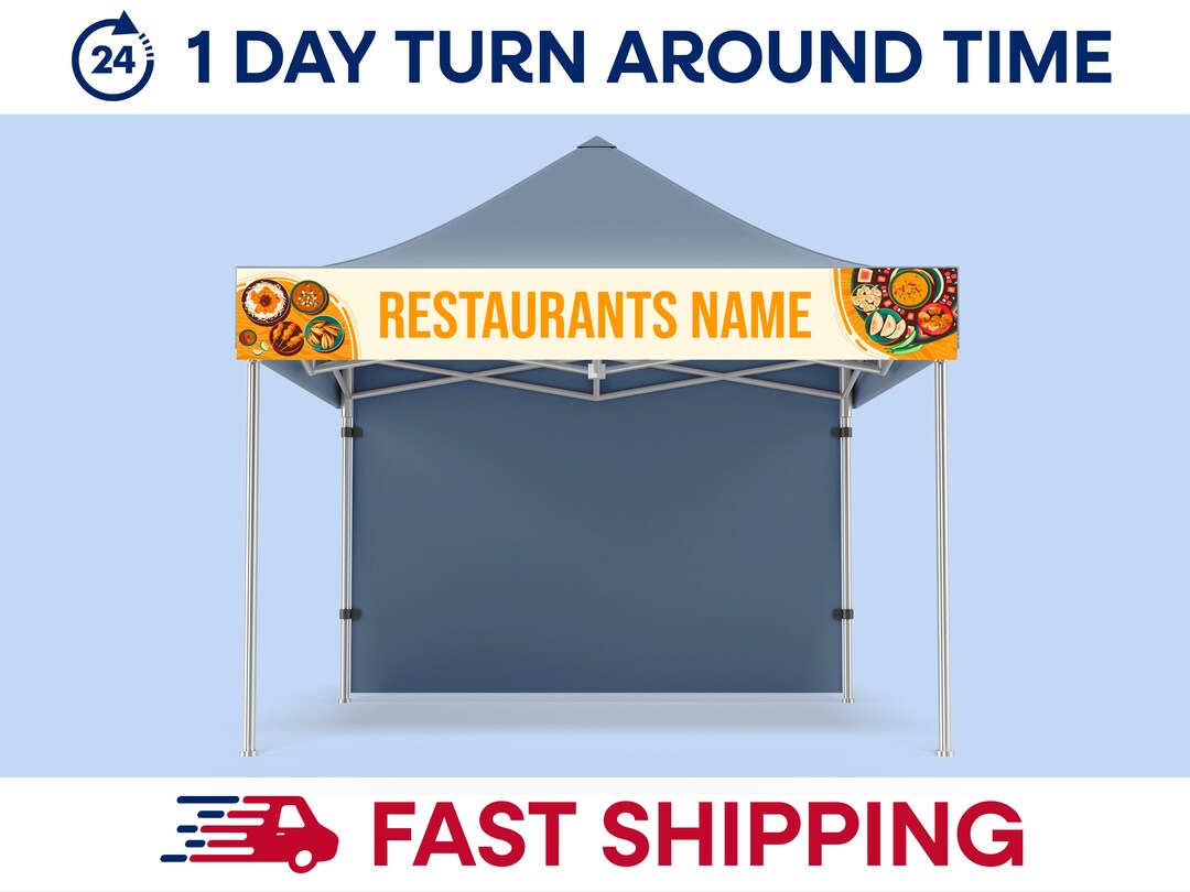 Canopy Vinyl Banner, Tent Banner, Trade Show, Functions, Festivals ...