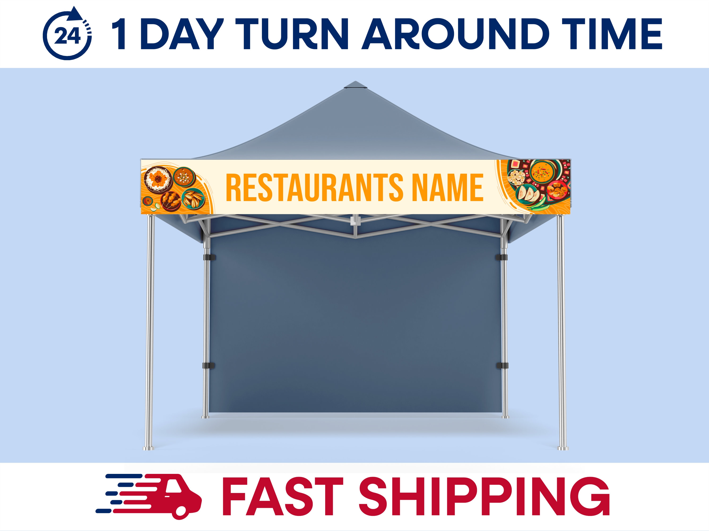 Canopy Vinyl Banner, Tent Banner, Trade Show, Functions, Festivals ...