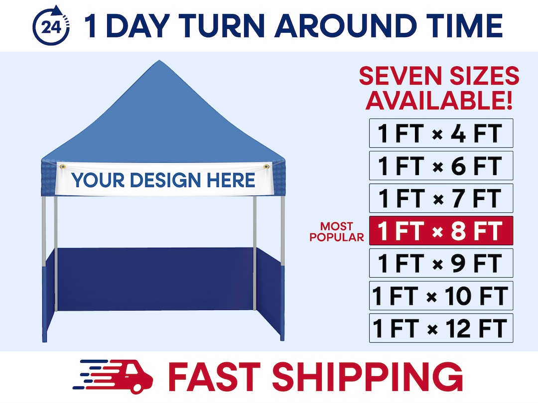 Personalized Canopy Vinyl Banner for Your Business - Tent Banner ...